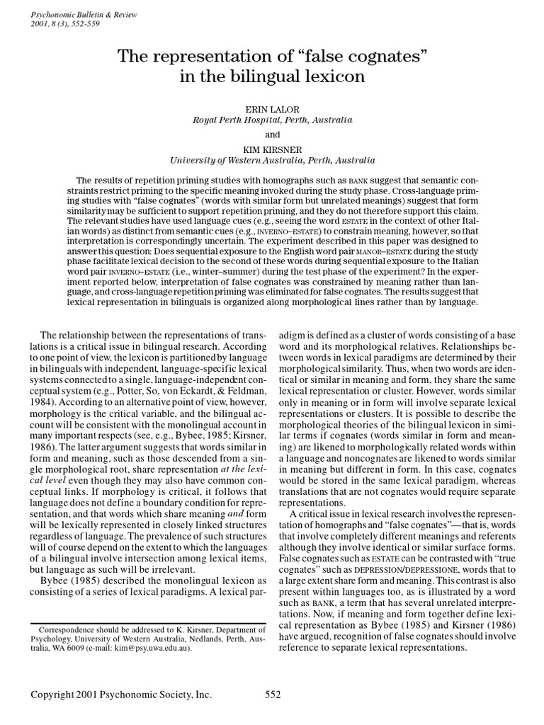 BF03196191 | PDF | Priming (Psychology) | Lexicon