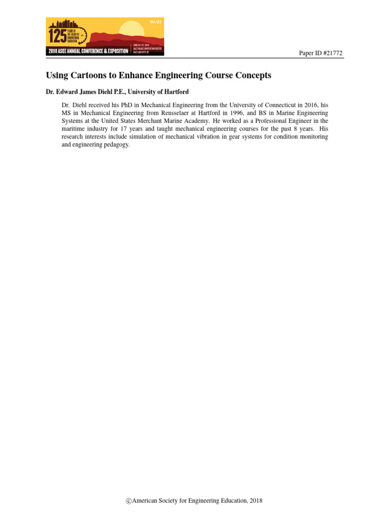 Enhancing Engineering Learning with Cartoons | PDF | Acceleration | Force
