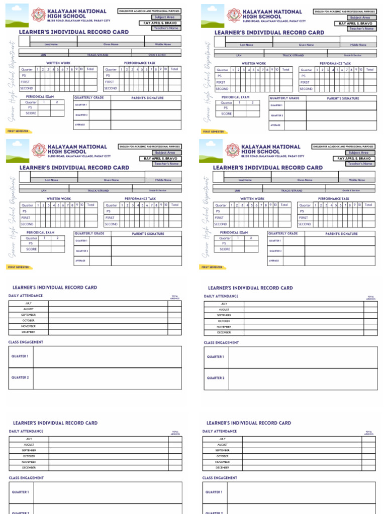 Eapp Index Card | PDF
