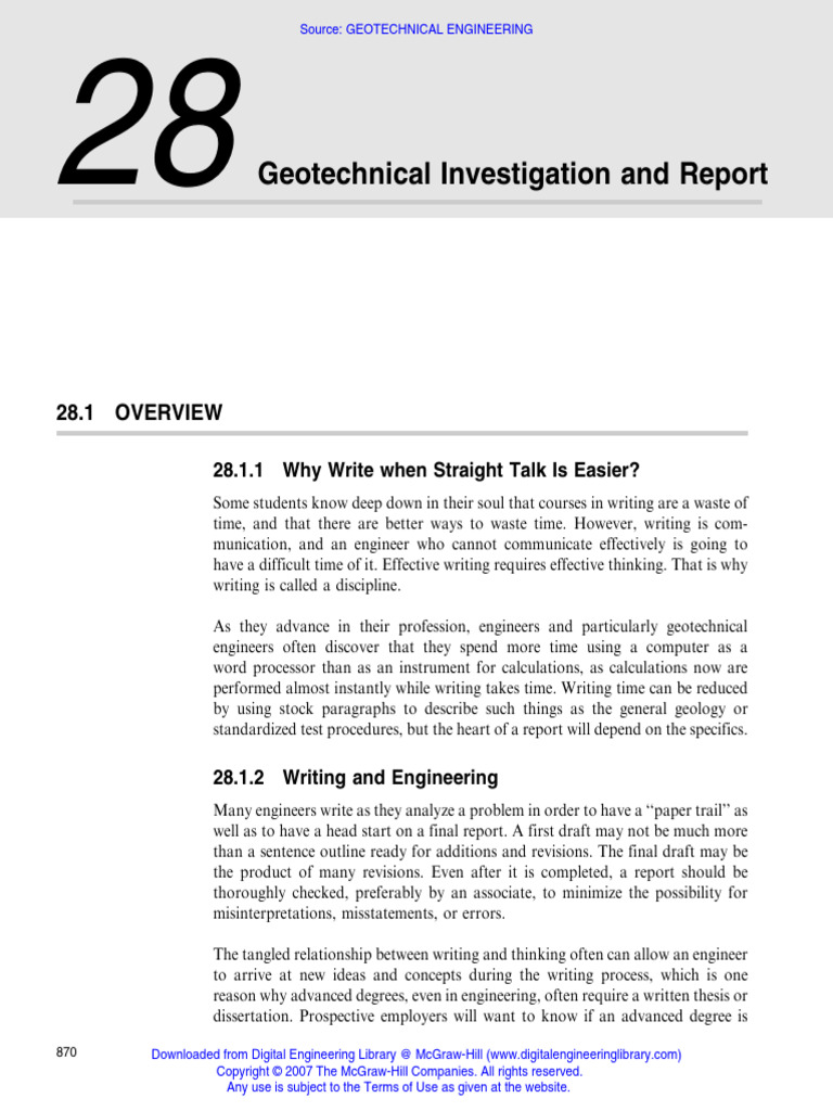 28 - Geotechnical Investigation and Report | PDF | Deposition (Law ...