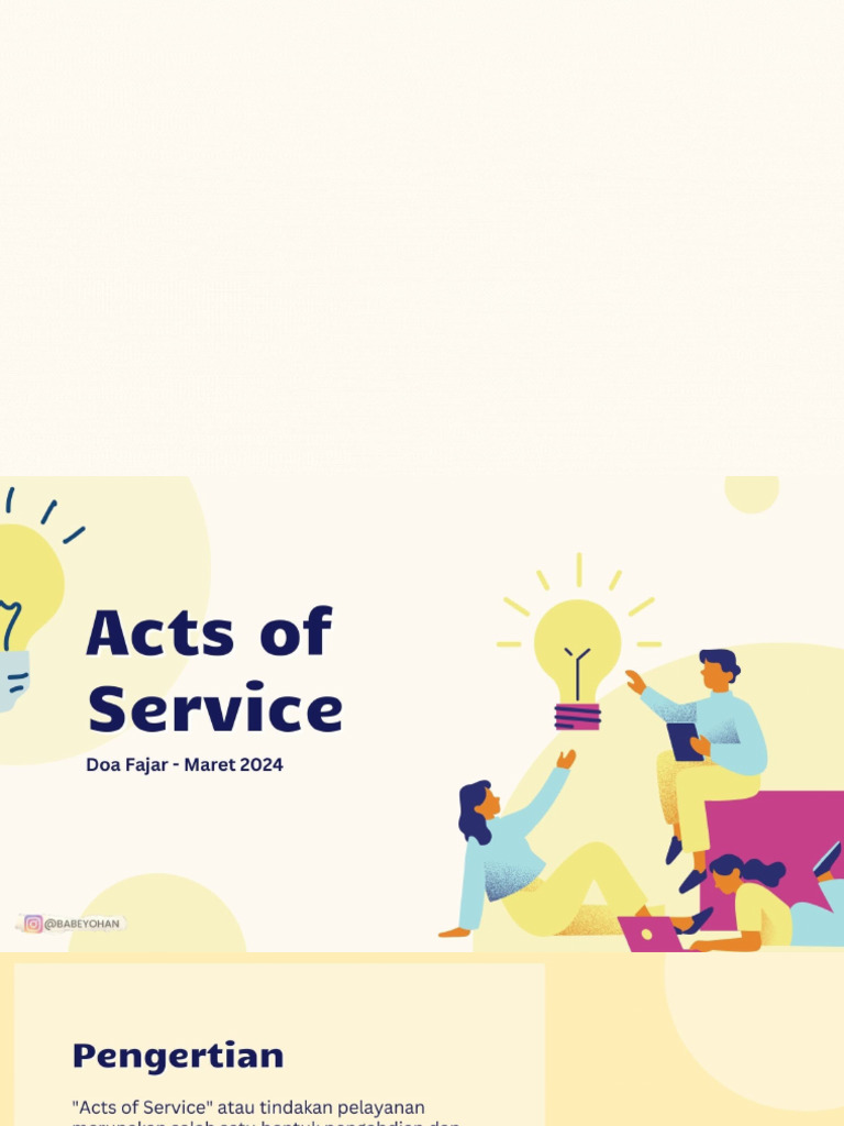 Act of Service | PDF