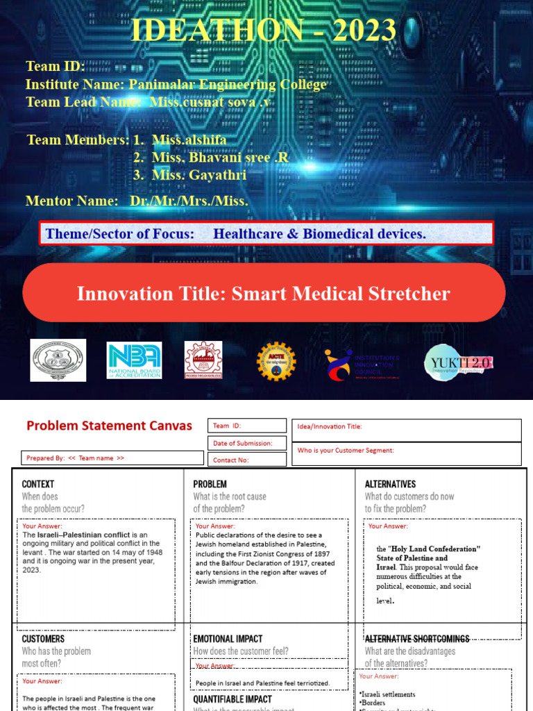 Stu-Ideathon - 2023 PPT 2 | PDF | Israel | World Politics