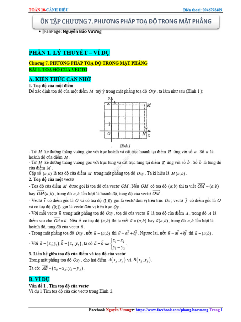 Phuong Phap Toa Do Trong Mat Phang (Otc) - CD10 | PDF