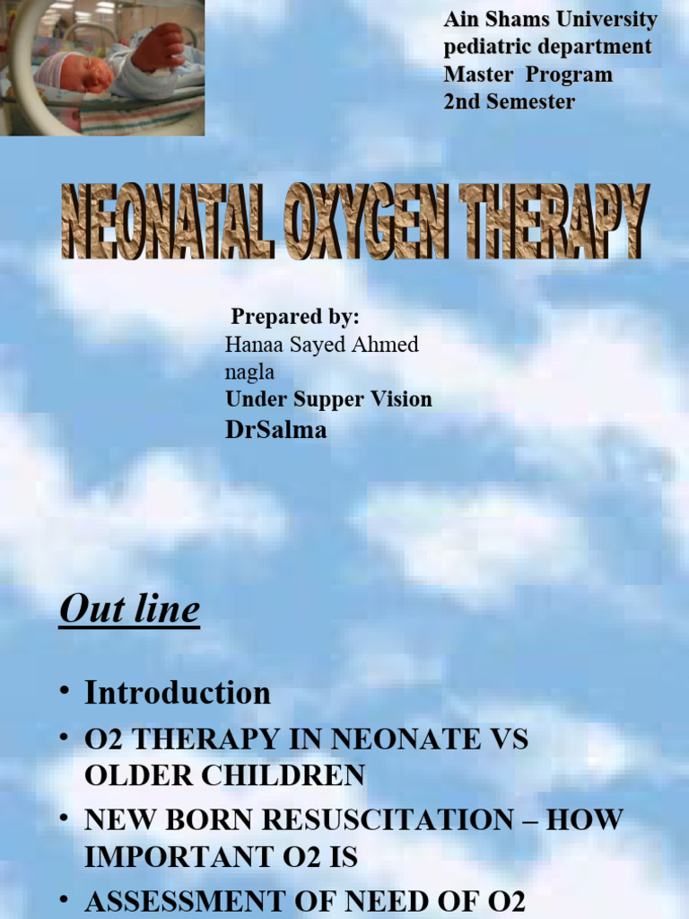 Neonatal Oxygen Therapy | PDF | Medicine | Clinical Medicine