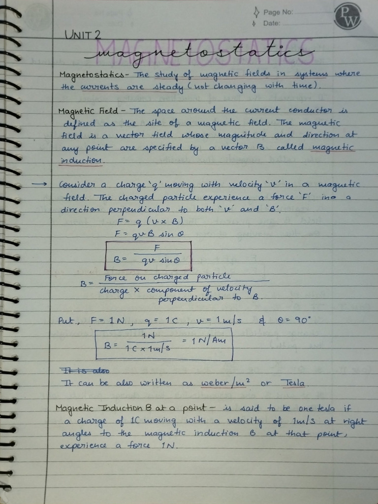 Magneto Statics | PDF
