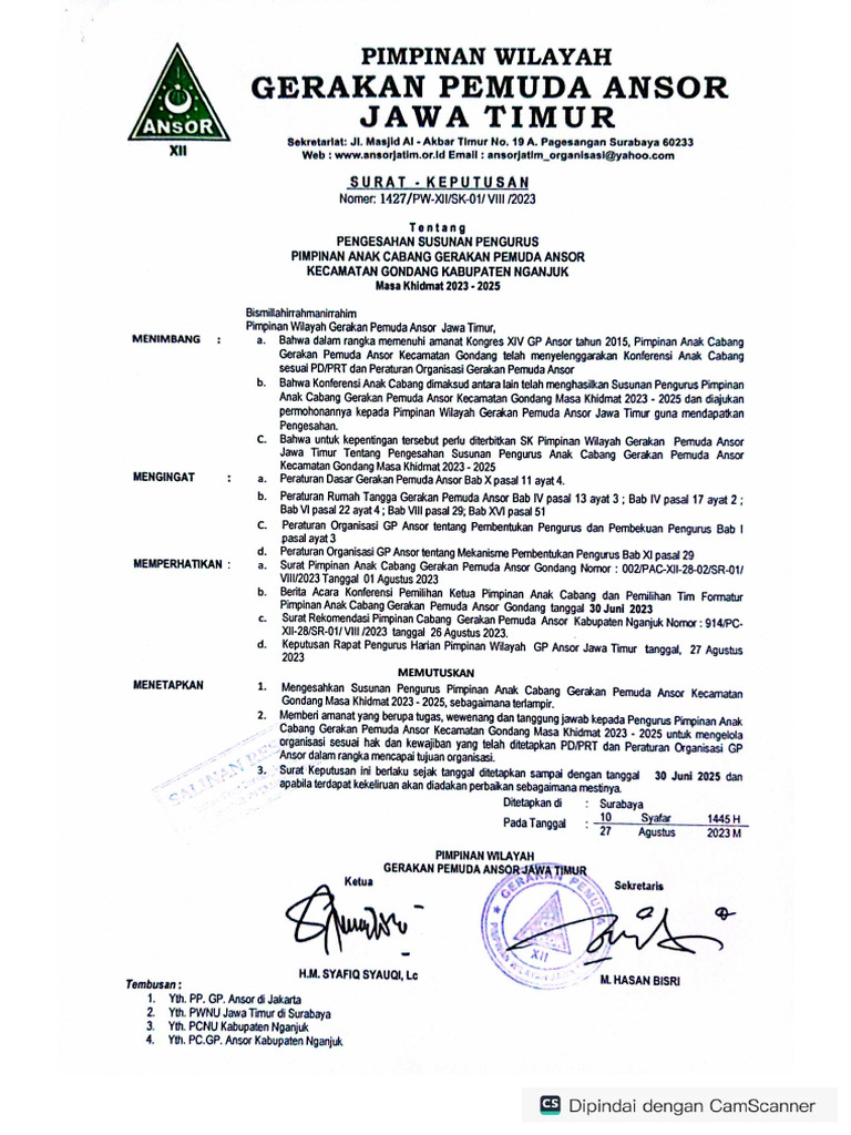 SK Ansor Gondang | PDF