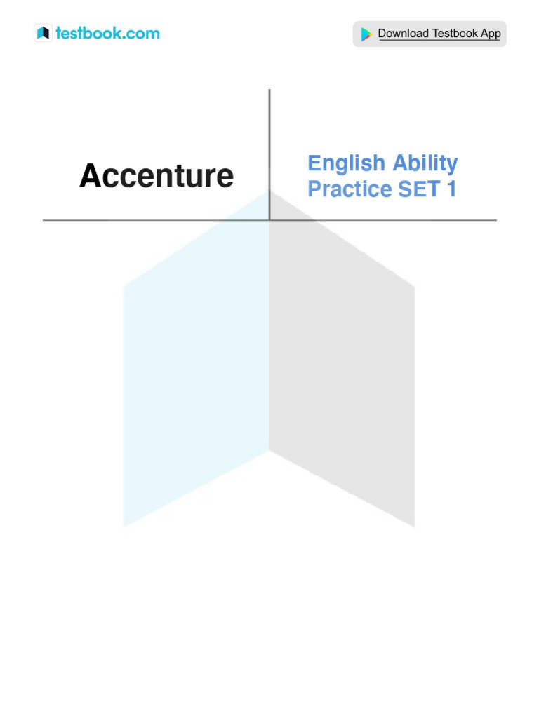 Accenture English Ability Practice Set 1 C43e0b49 | PDF