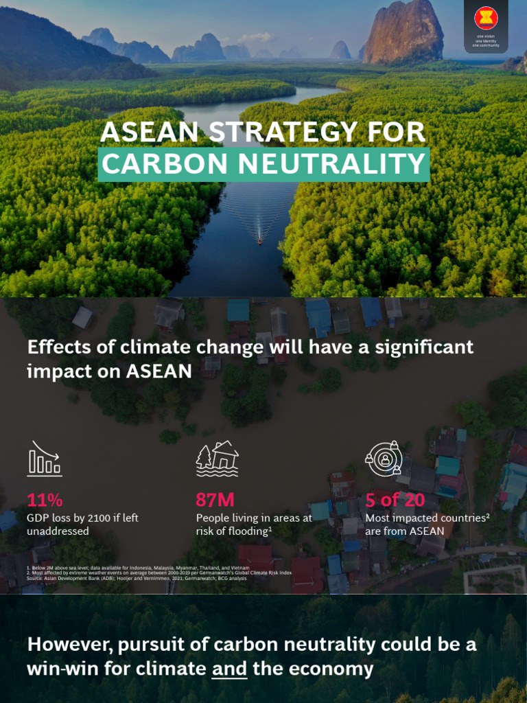 Brochure ASEAN Strategy For Carbon Neutrality Public Summary 1 | PDF ...