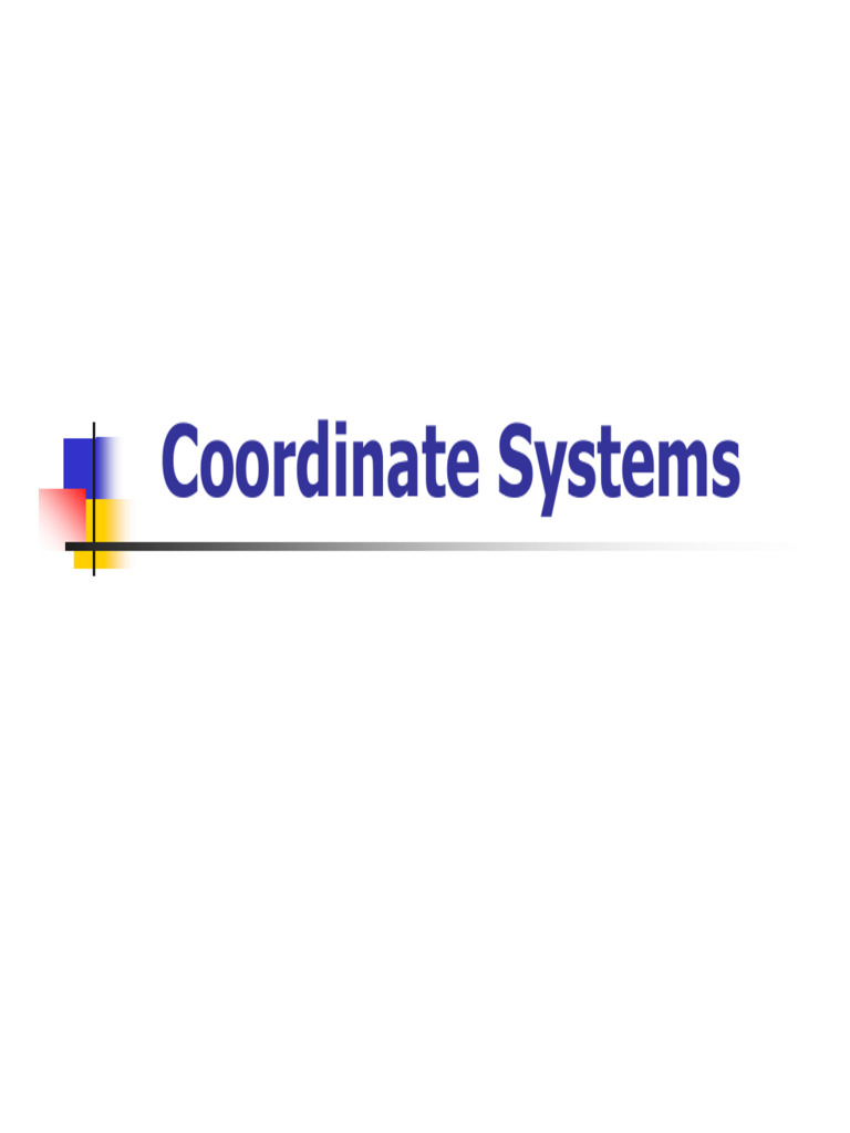 Understanding Coordinate Systems in Surveying | PDF | Coordinate System ...