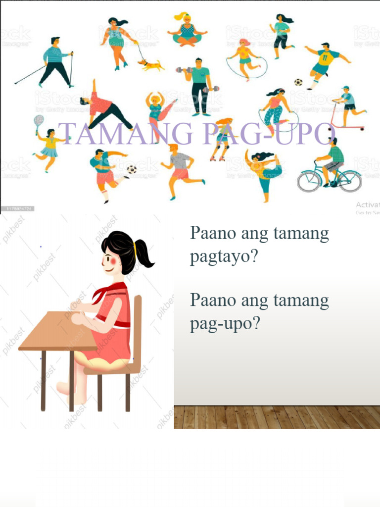 P.E. 3 Modyul 4 Tamang Pag-Upo | PDF