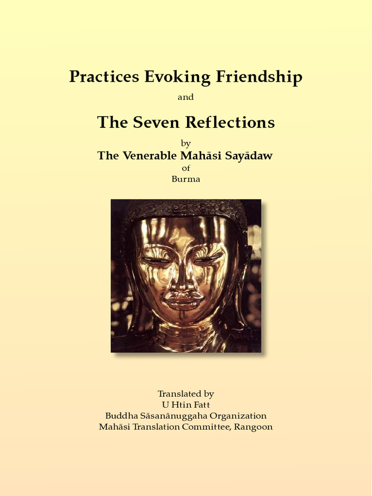 Practices Evoking Friendship and The Seven Reflections | PDF | Noble ...