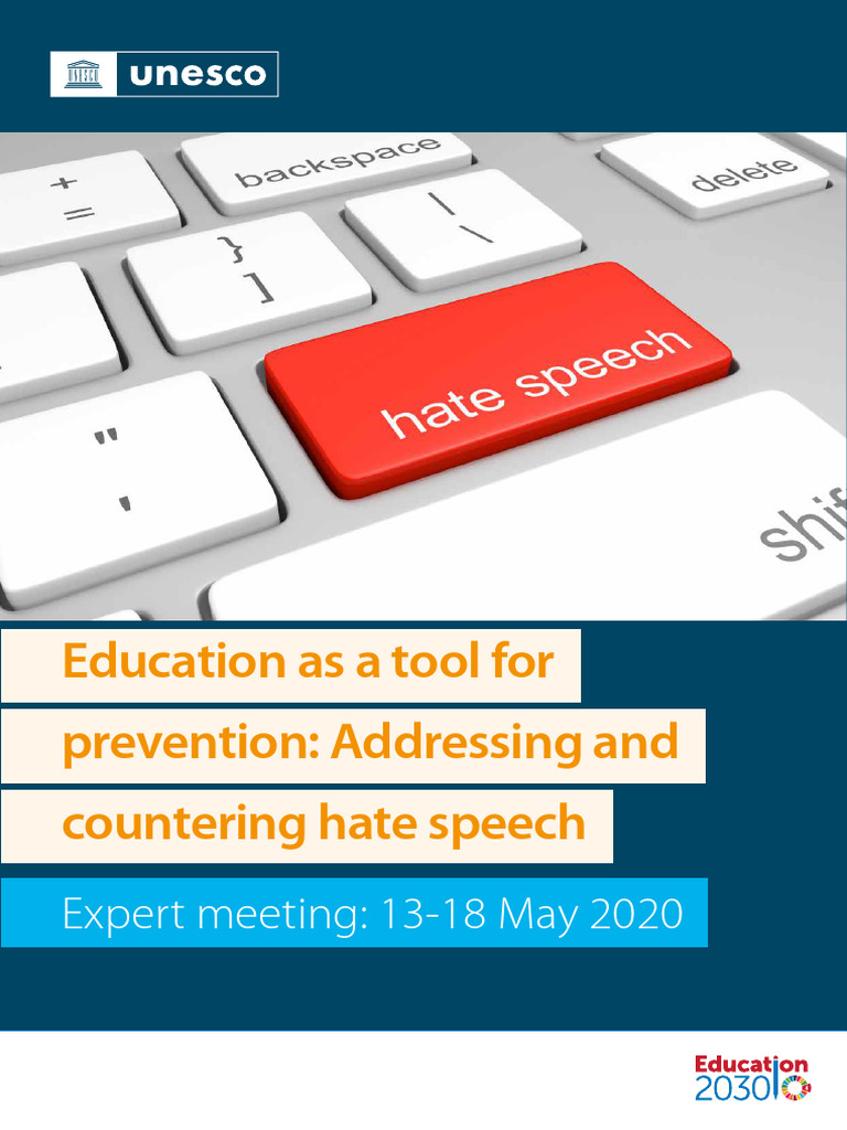 Education As A Tool For Prevention Addressing and Countering Hate Speech | PDF | Hate Speech ...