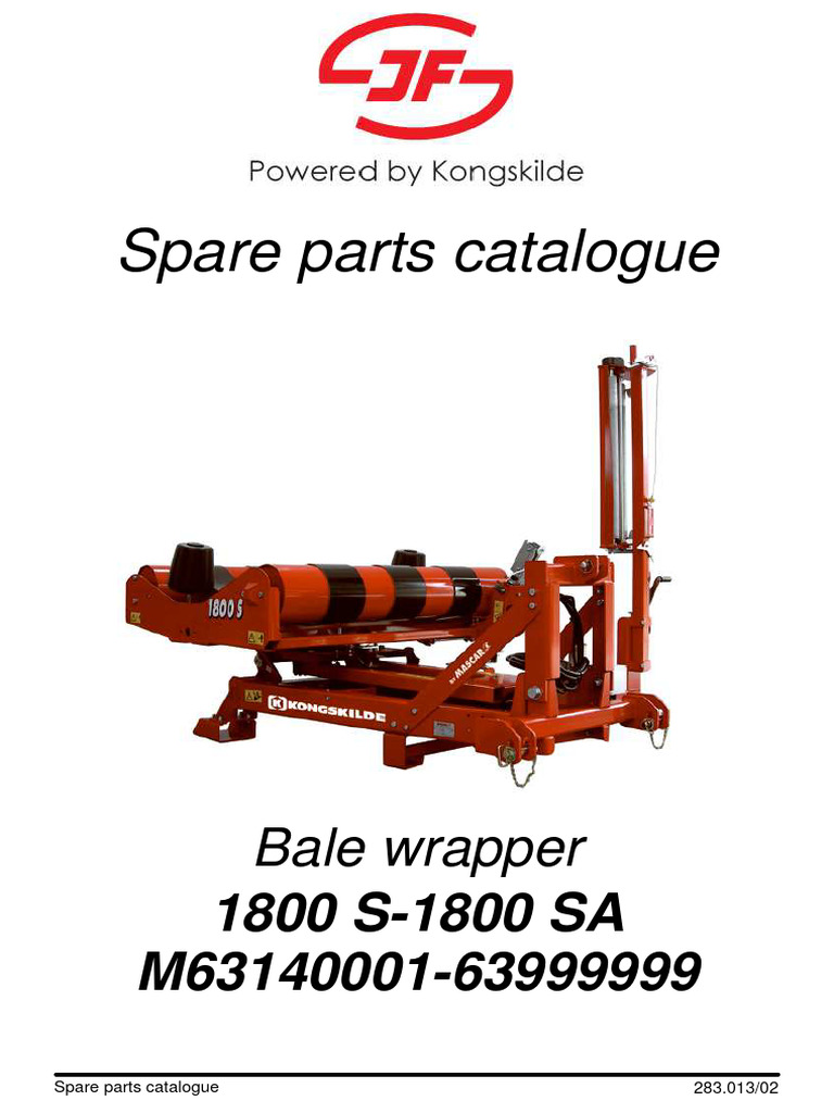 Kongskilde Bale Wrapper Parts List | PDF | Washer (Hardware) | Screw