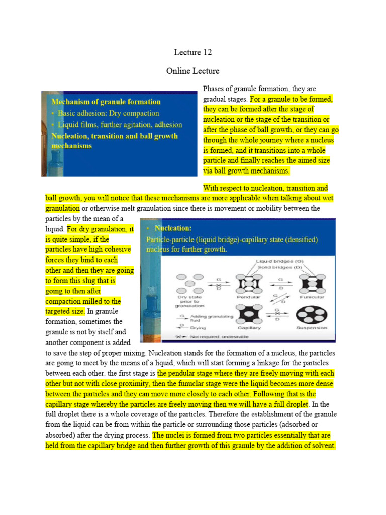 Lecture 12 Solid | PDF | Nucleation | Liquids