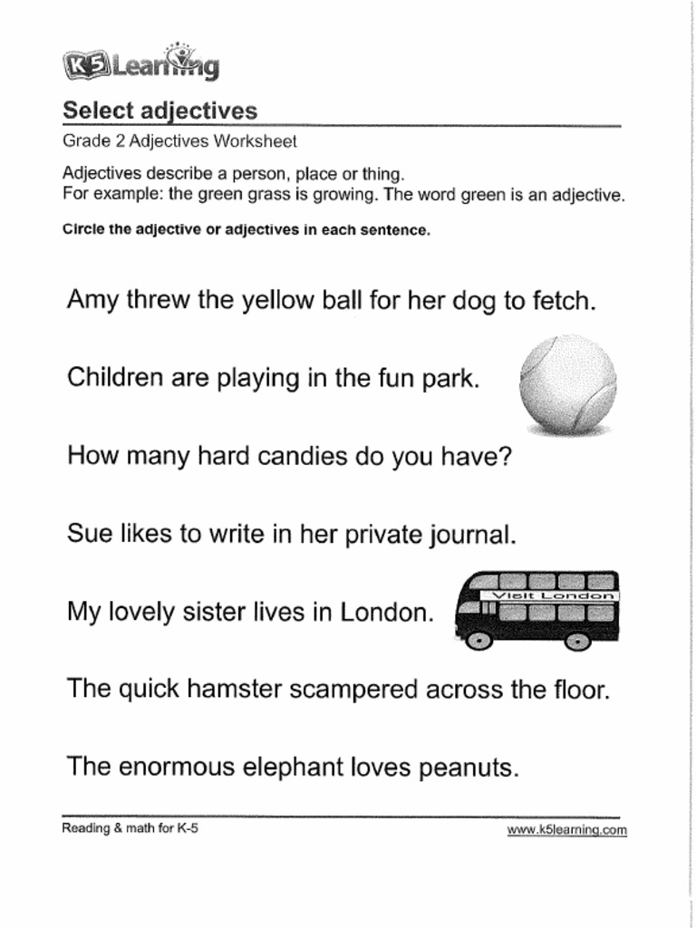 ELA Adjectives | PDF