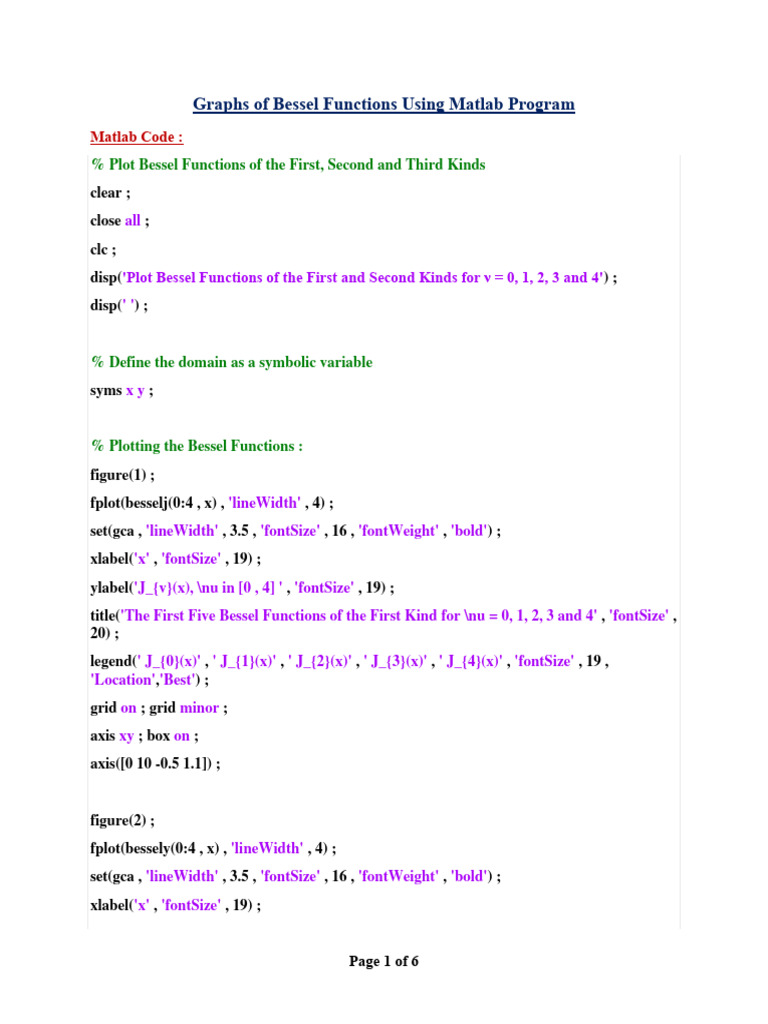 Bessel Functions | PDF | Harmonic Analysis | Mathematical Objects