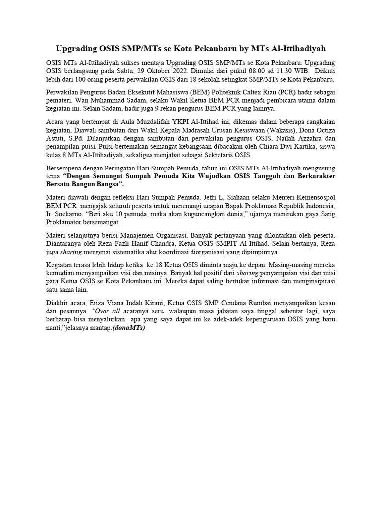 Upgrading OSIS MTs | PDF