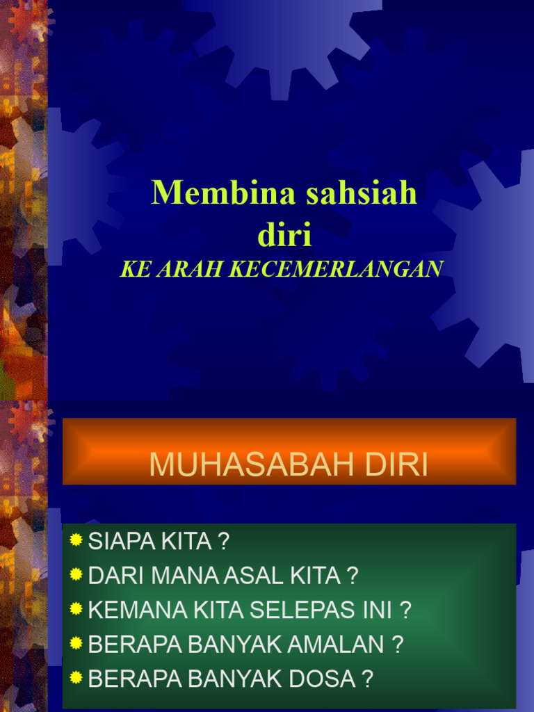 Sahsiah Diri 1 | PDF