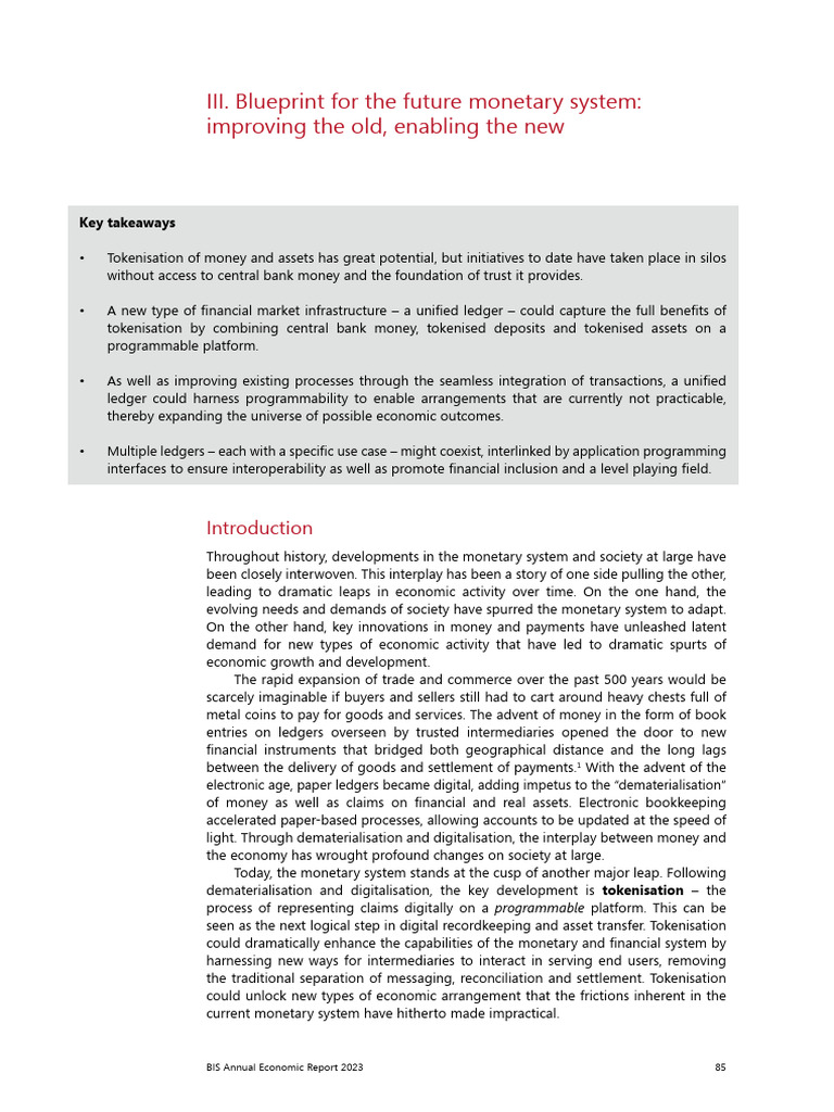 III. Blueprint For The Future Monetary System: Improving The Old ...