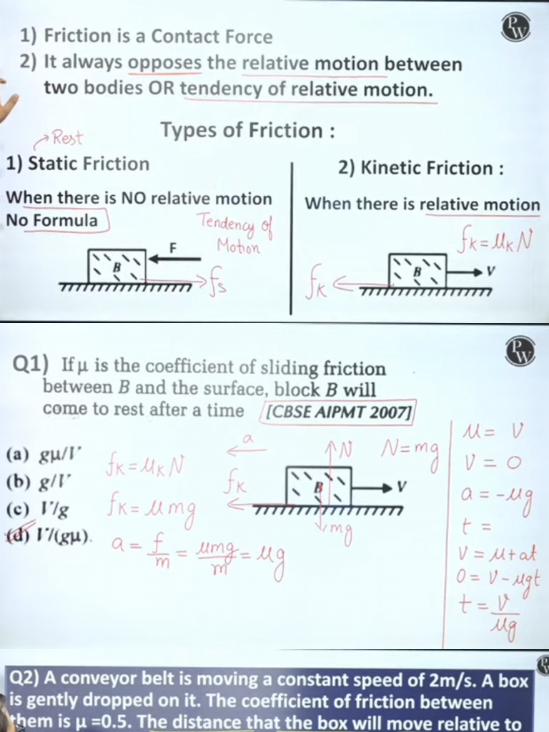 Friction | PDF