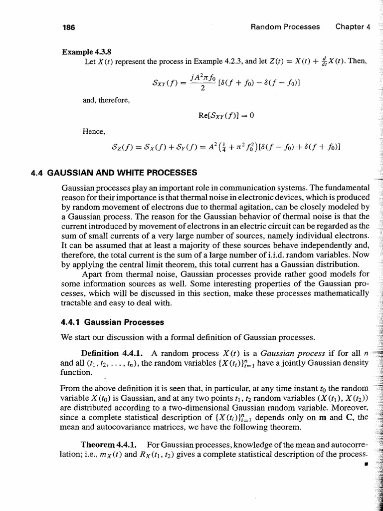 Gaussian Random Processes | PDF Gaussian Random Processes | PDF