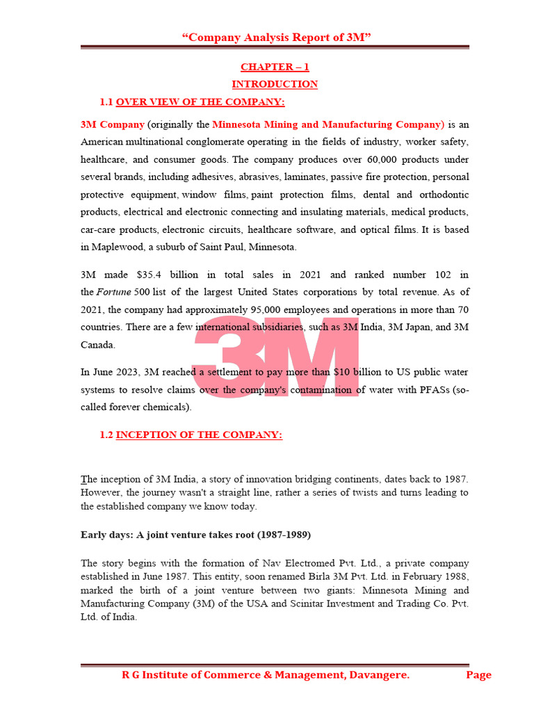 3M India Company Analysis | PDF | Swot Analysis | Leadership