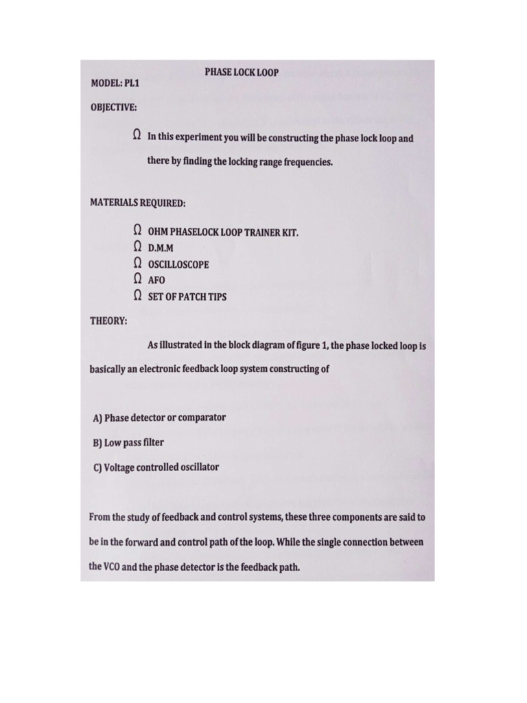 PLL Manual | PDF