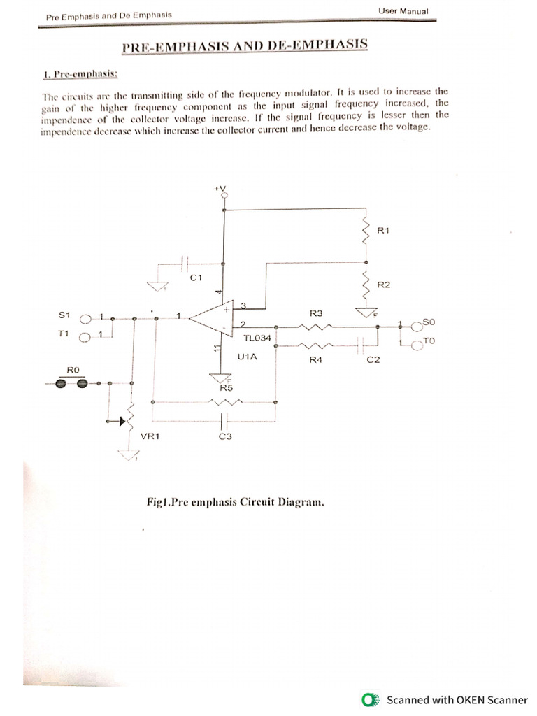 Pre-Emphasis and De-Emphasis | PDF