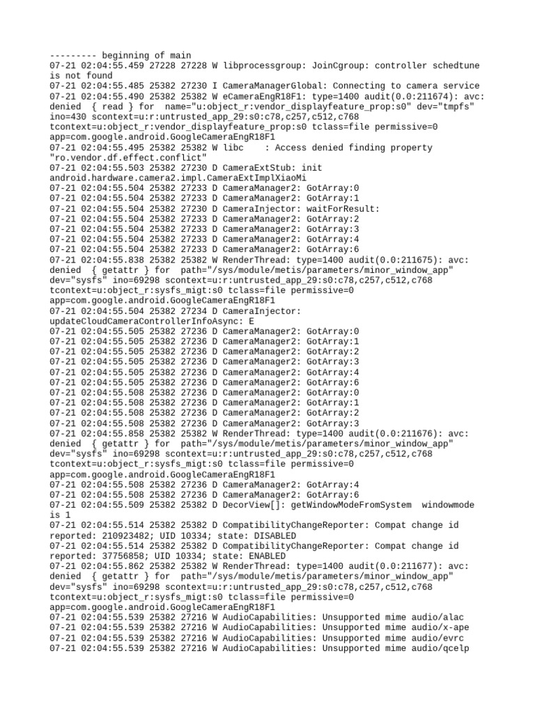 Log Cat 1721502295433 | PDF | Computing | Software