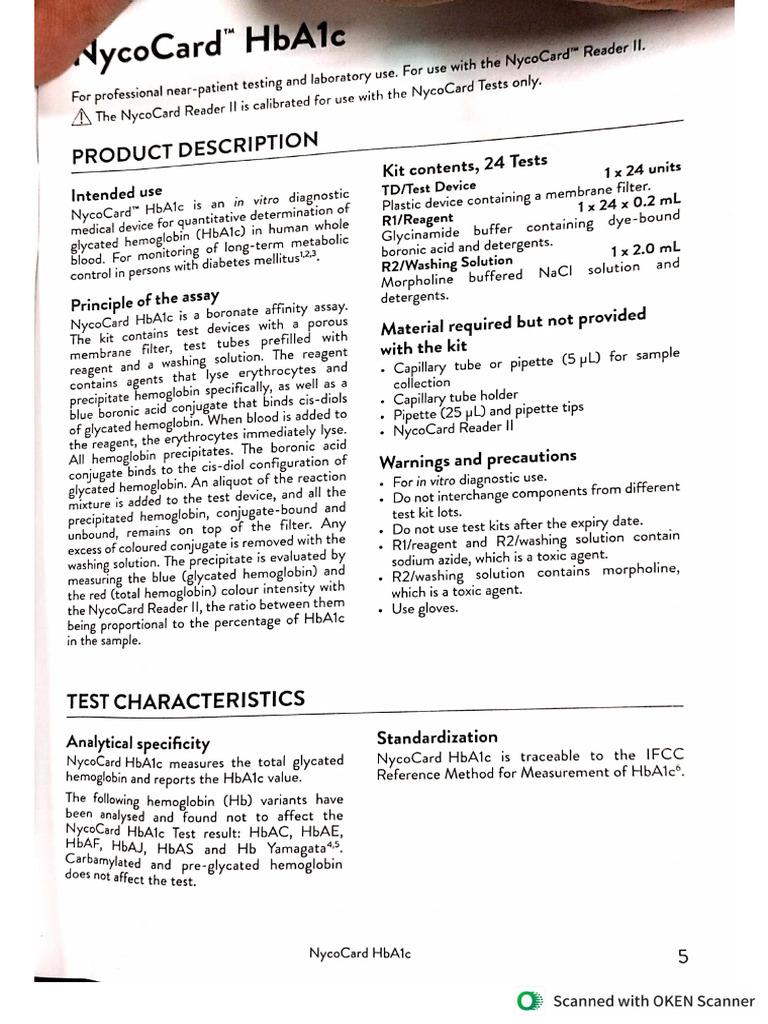 Hba1c Experiment | PDF
