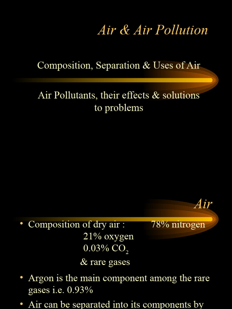 Air & Pollution - 2024 | PDF | Combustion | Chlorofluorocarbon