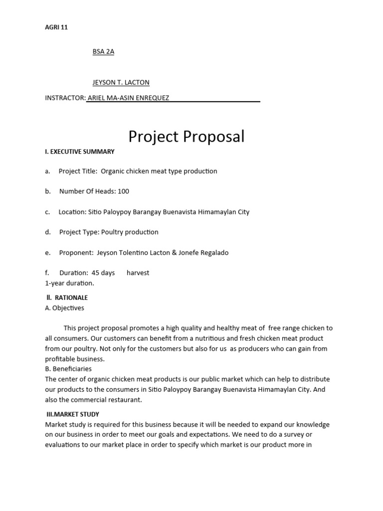 Final Propposal | PDF | Meat