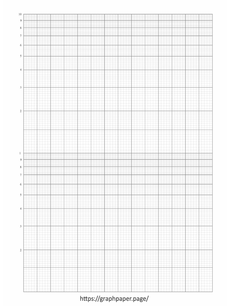 Semi Log Graph Paper Page A4 Printable 2 Decades | PDF