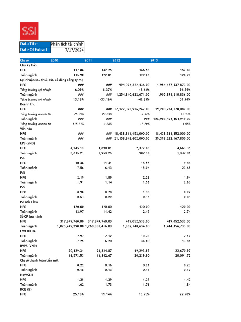 SSI HPG Financial Ratio 17072024 | PDF