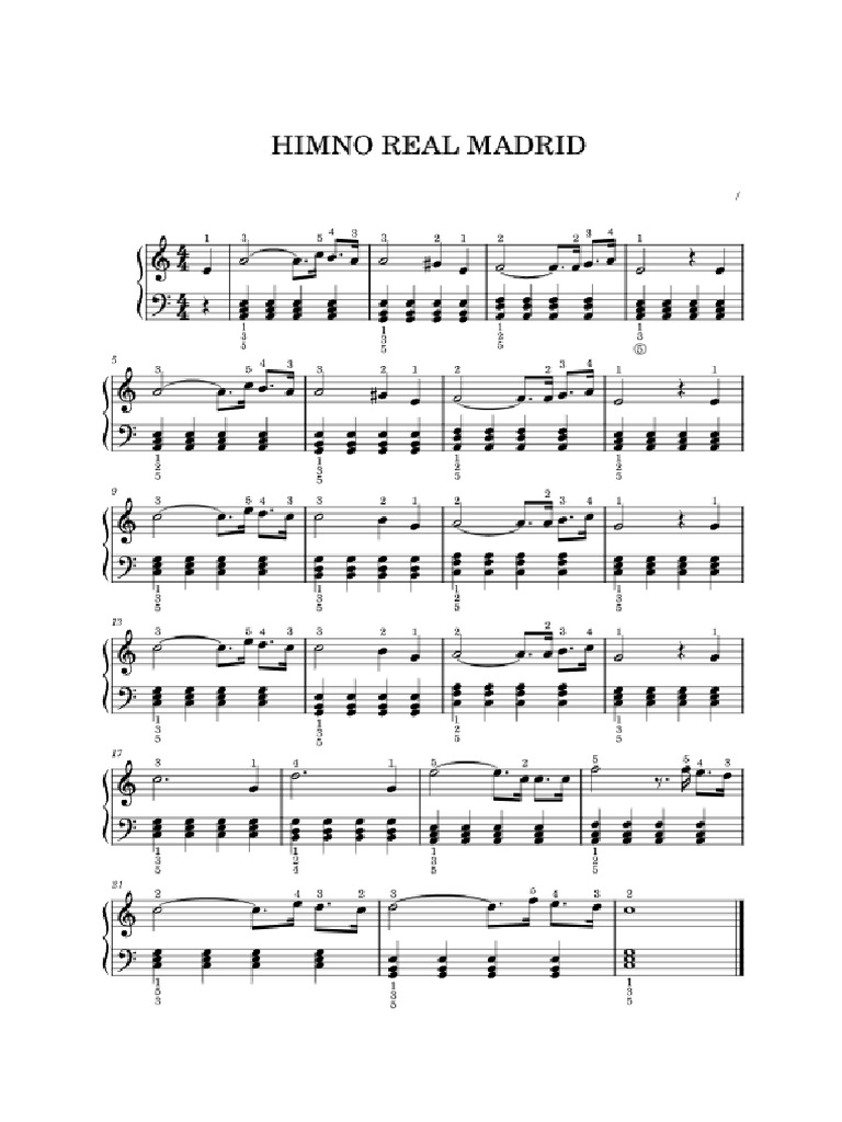 Himno Real Madrid | PDF