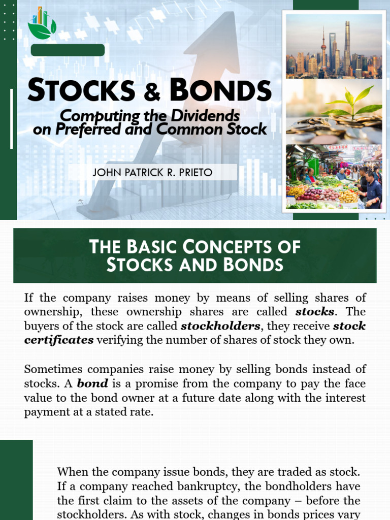 Stocks-and-Bonds | PDF | Stocks | Bonds (Finance)