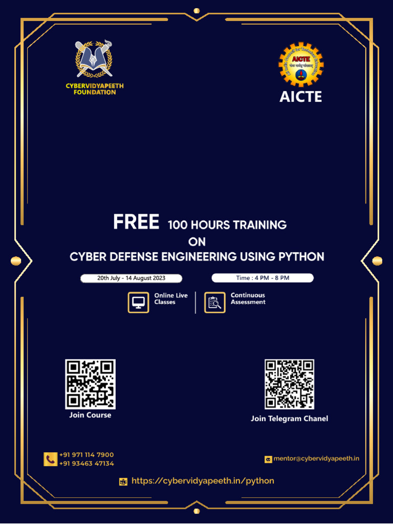 Attachement - PYTHON RAKSHAK BEGINNER BROCHURE - CDR | PDF | Python ...