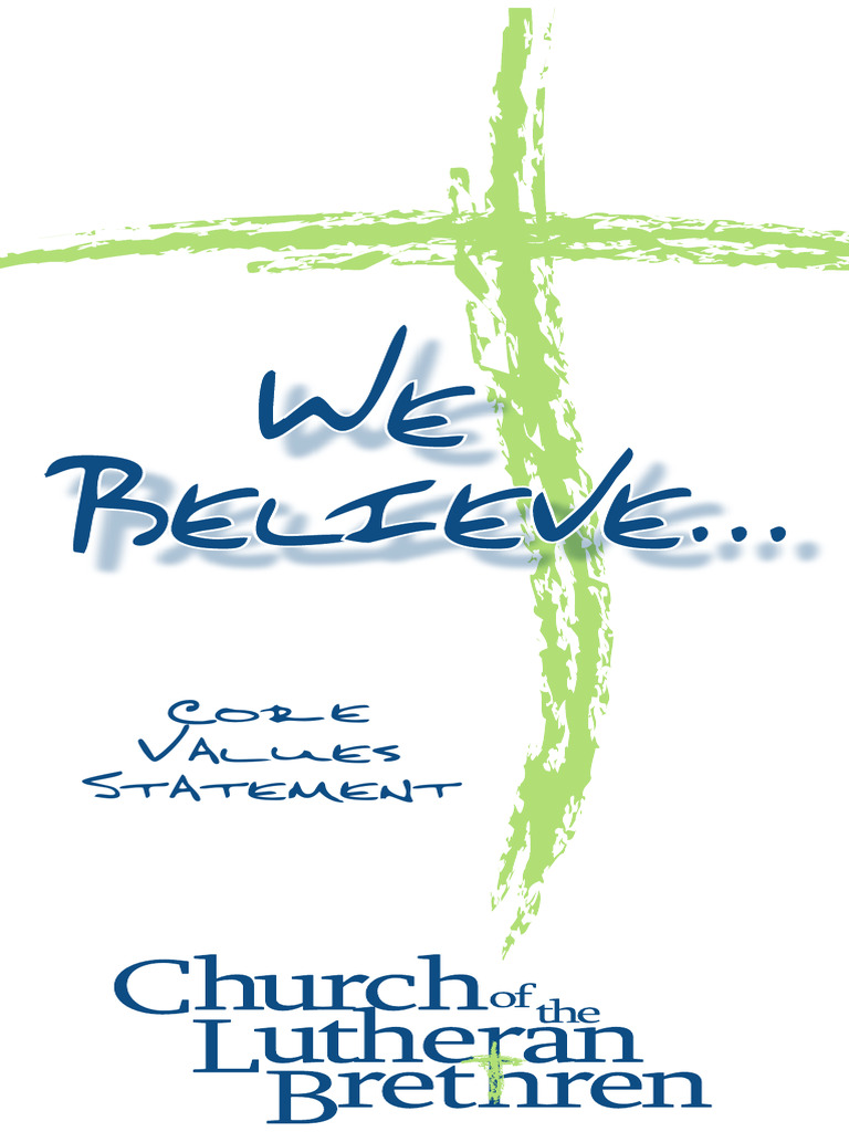 Church Core Value Statements | PDF | Jesus | Lutheranism