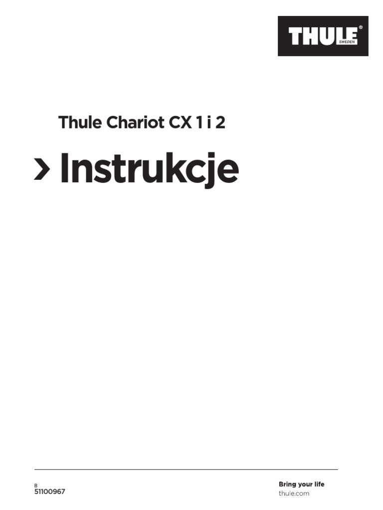 Thule CX2 - Instrukcja | PDF