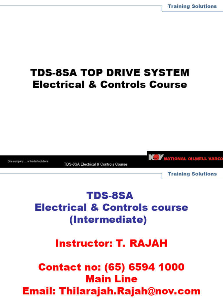 TDS-8SA Top Drive System Manual | PDF | Brake | Duct (Flow)