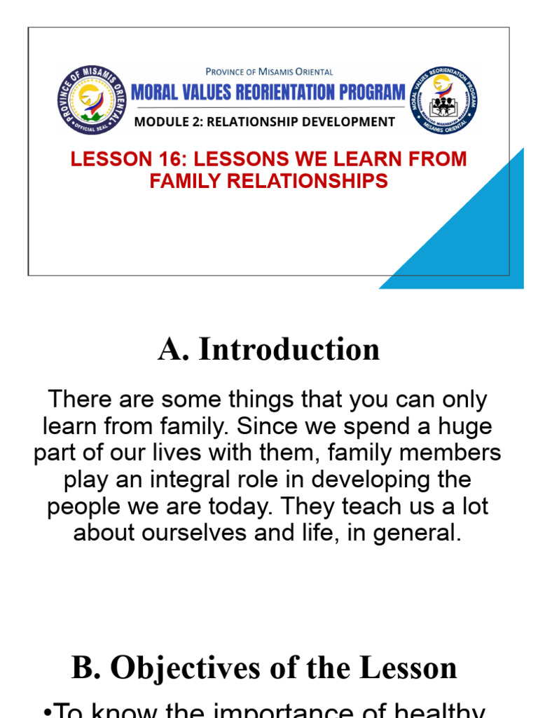 Lessons from Family Relationships | PDF