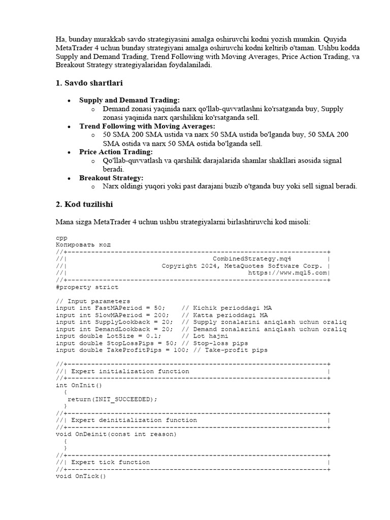 4 Tasi 1 Da Strategiyasi | PDF | Computer Programming | Financial Economics