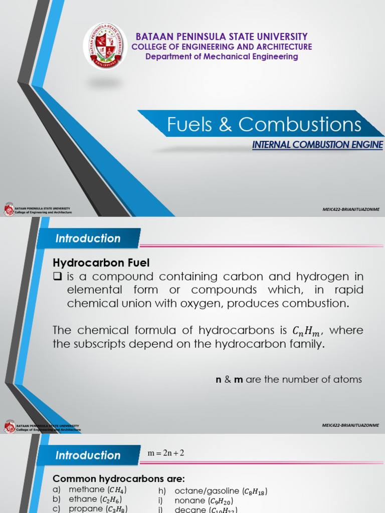 Fuel and Combustion | PDF | Combustion | Hydrocarbons