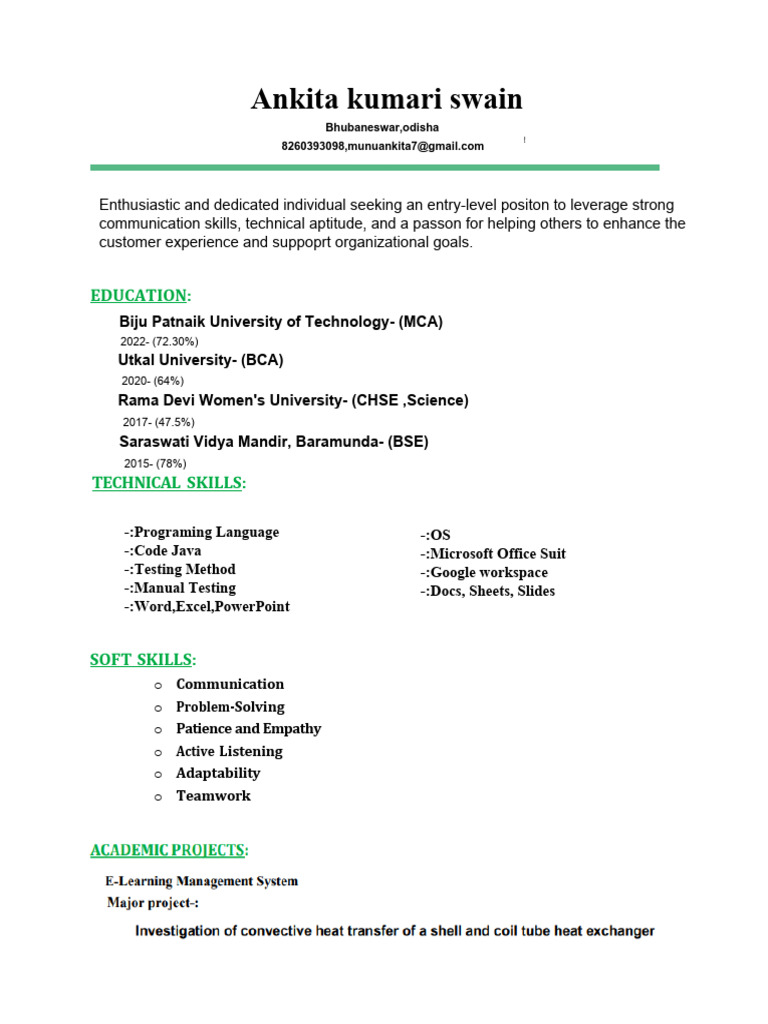 Resume - Subrat - Kumar - Mishra (O) | PDF | Computing | Software