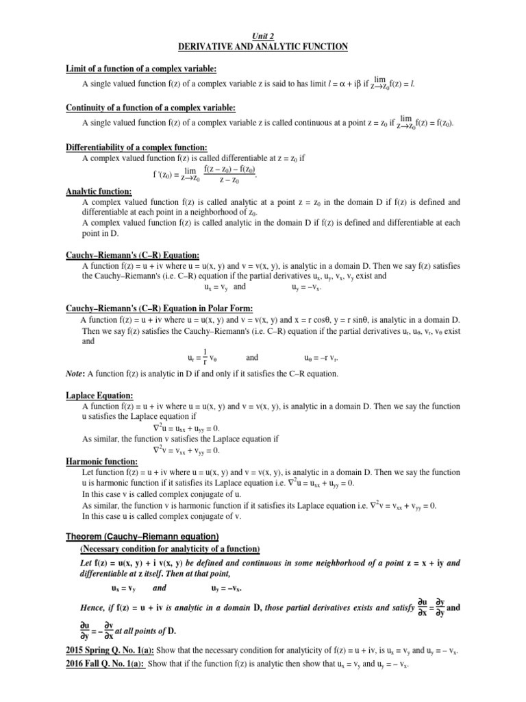 E Math 4 by YRG To Students - Nec - 2078 | PDF | Complex Analysis | Holomorphic Function