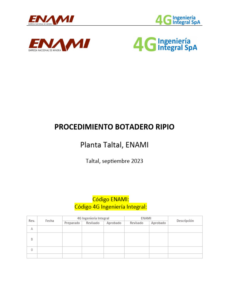 Procedimiento Botadero | PDF | Camión