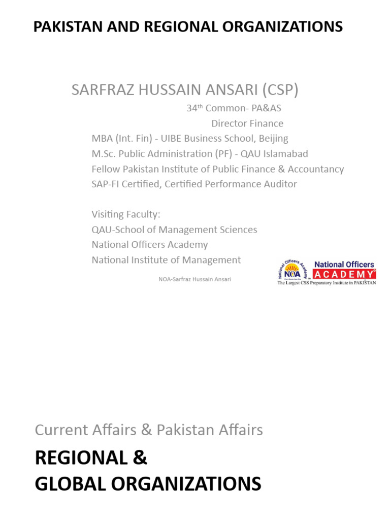 Saarc Eco Sco Pdf International Relations Global Politics