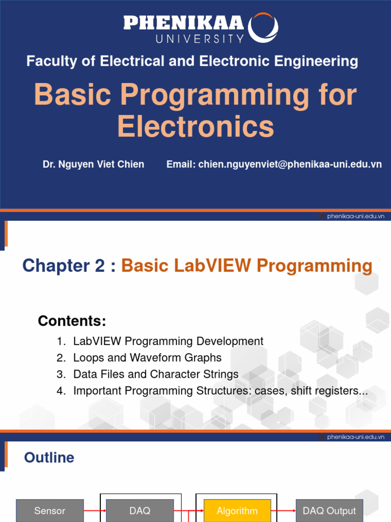 Basic Programing For Electronics-Chap 2-1-2024 | PDF | Computer Programming | Computer Engineering