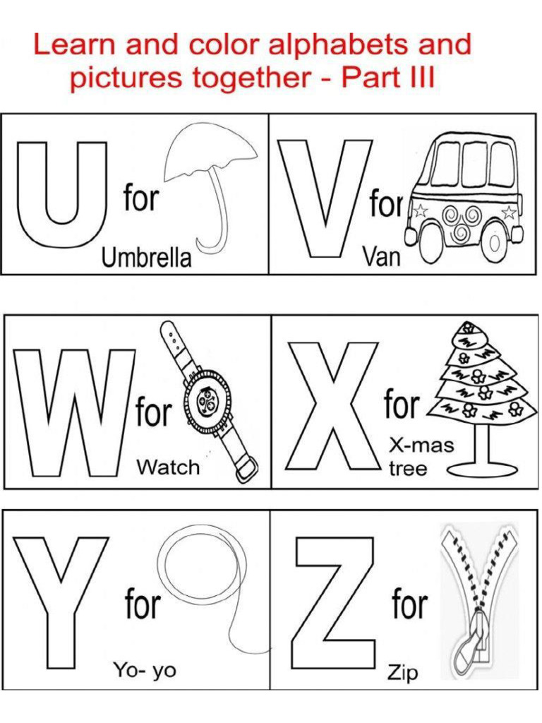 Aphabet Letters Drawing | PDF