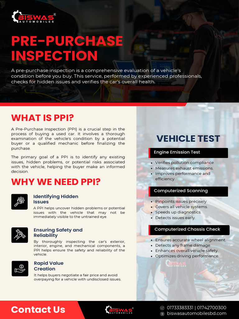 Biswas Automobiles - Ppi Check List | PDF | Reliability Engineering ...